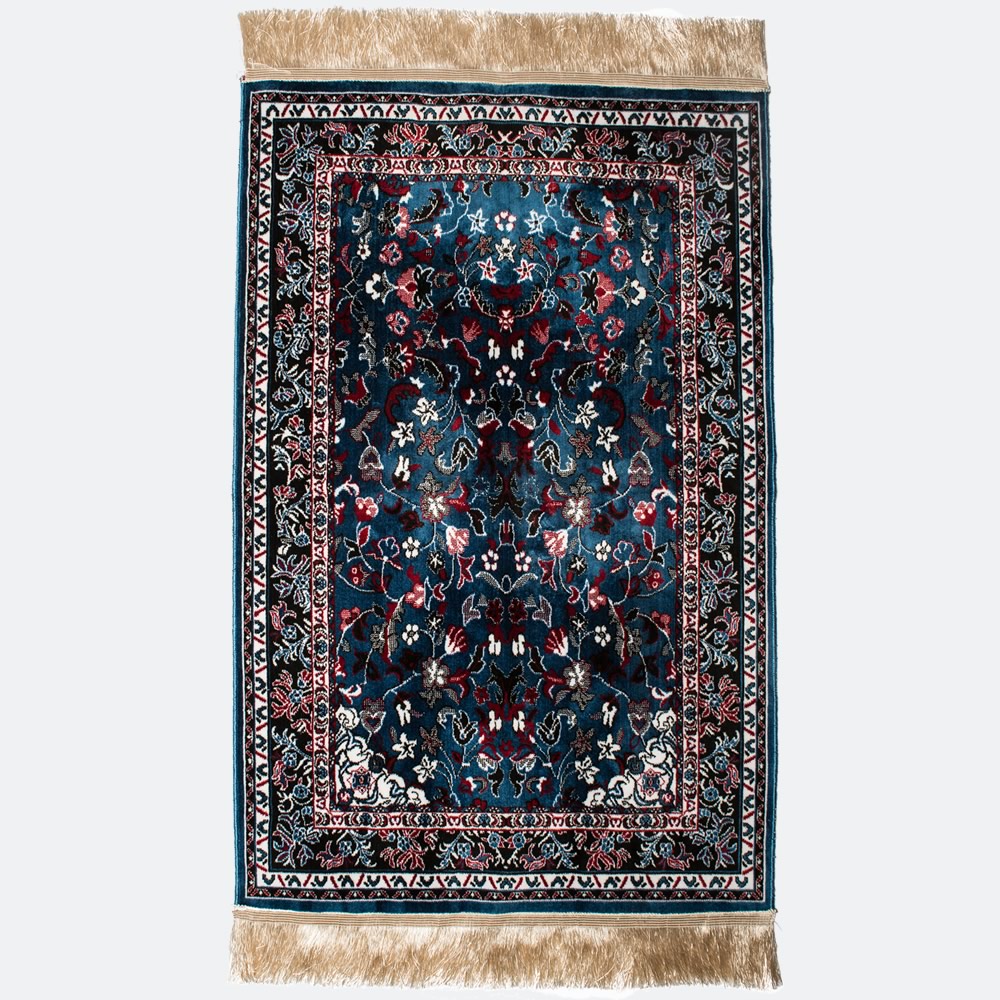 Al Haram Blue Prayer Mat – Almunawara Prayer Mats