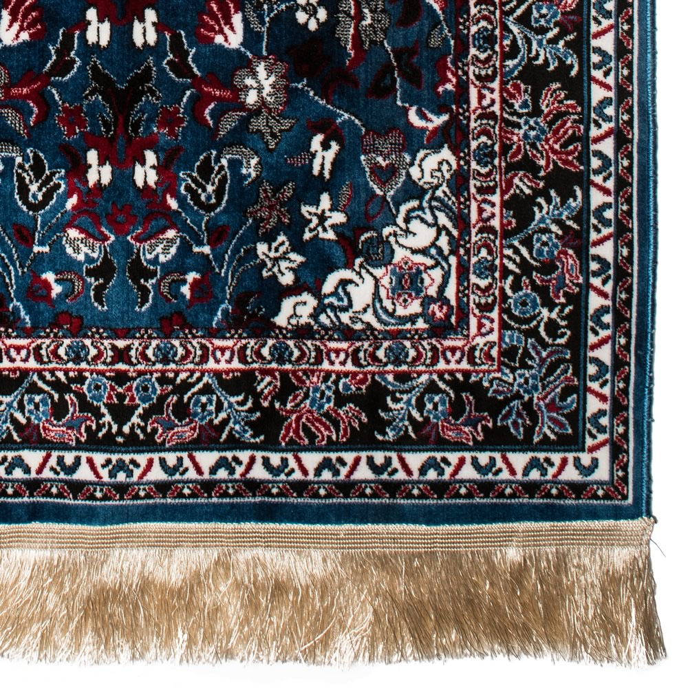 Al Haram Blue Prayer Mat – Almunawara Prayer Mats